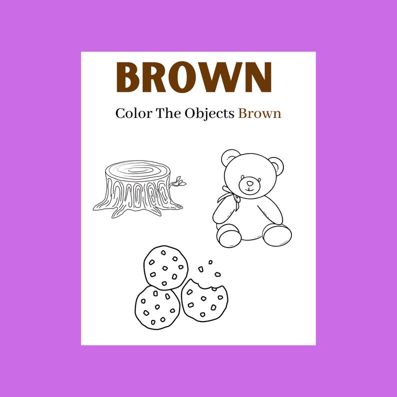 Printable Preschool Coloring Pages, Learn Colors Worksheets, Homeschool ...