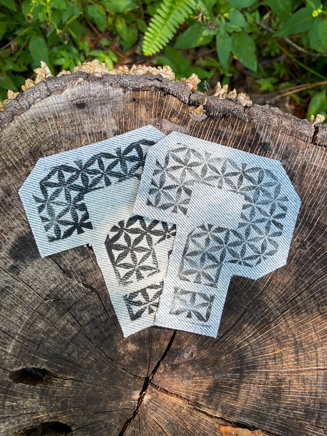 Flower of Life Question Mark Patch Tipper Music Iron on Repurposed ...