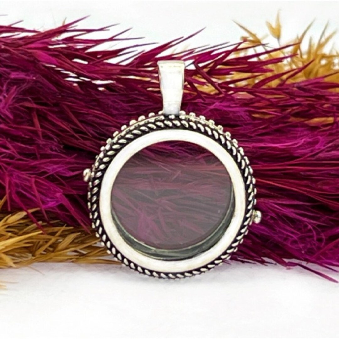 Silver Amulet, Gift ,to the Stone Prayer, Etc. Can Be Placed,personal ...