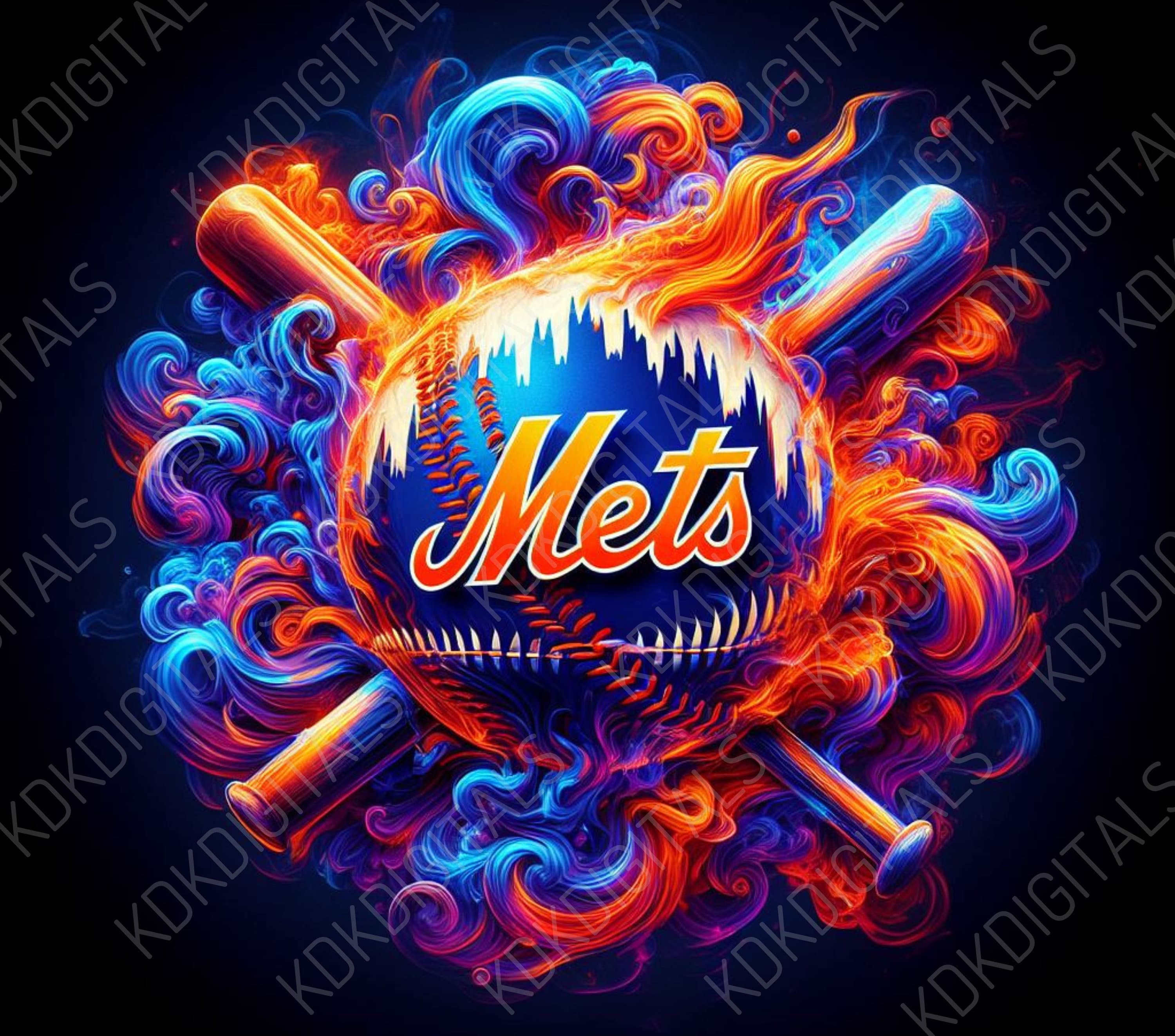 New York Baseball Tumbler Wrap, Mets Tumbler Wrap, Sublimation Design ...