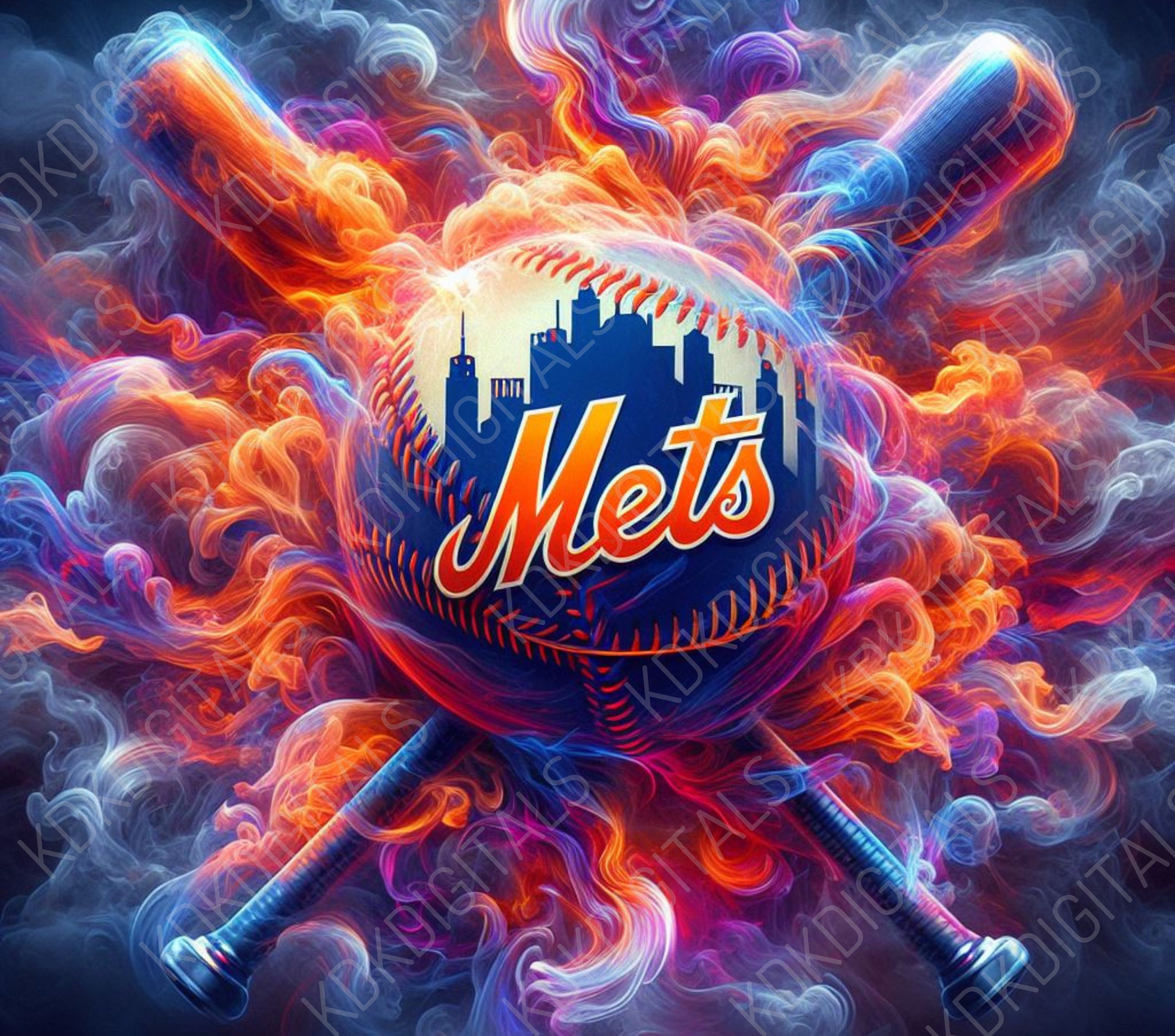 New York Baseball Tumbler Wrap, Mets Tumbler Wrap, Sublimation Design ...