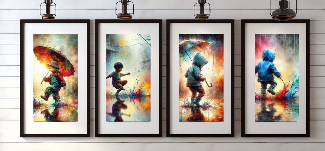 Little Boy Color Splash Wall Art, Printable Wall Art, Childs Room ...