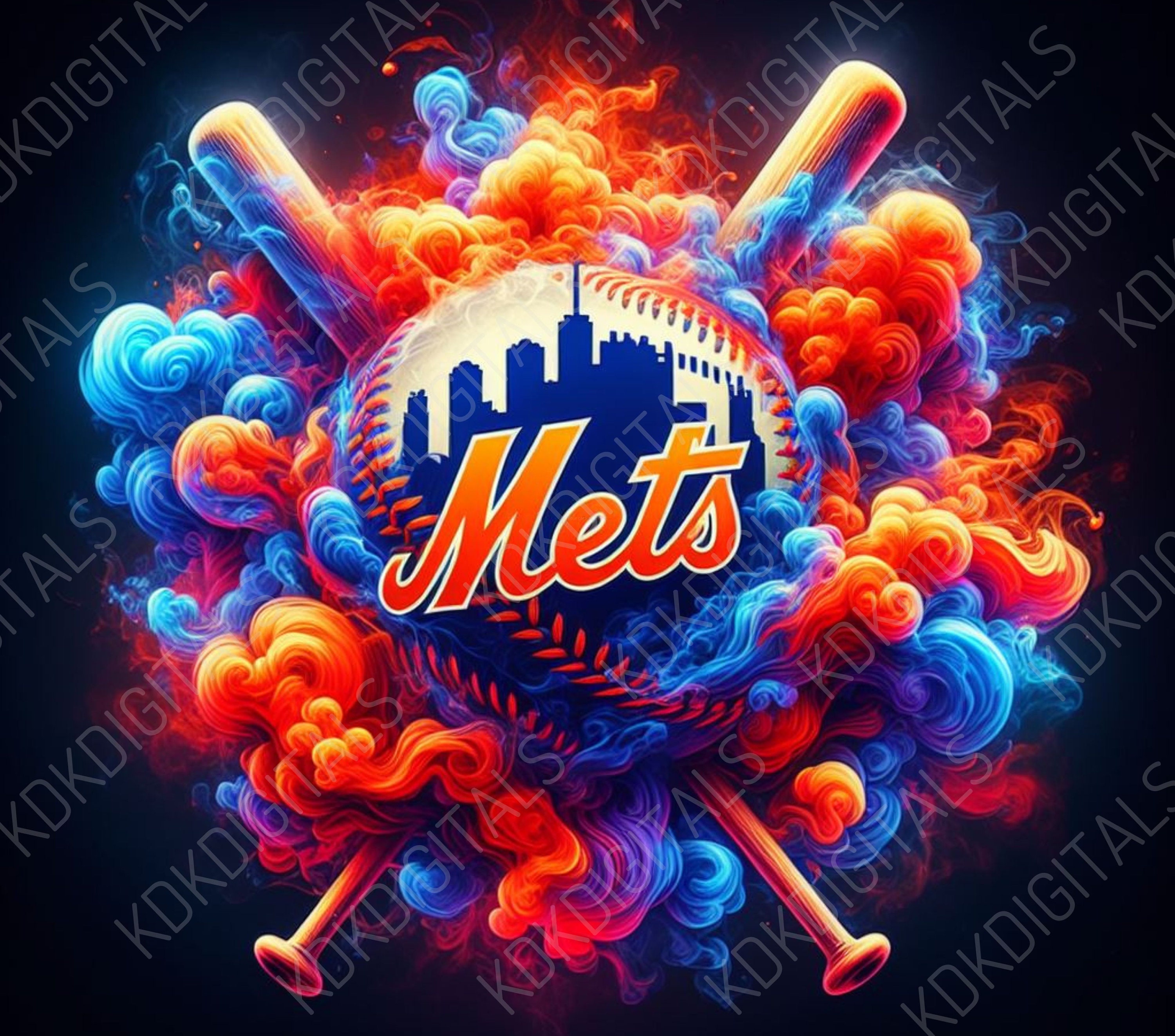 New York Baseball Tumbler Wrap, Mets Tumbler Wrap, Sublimation Design ...