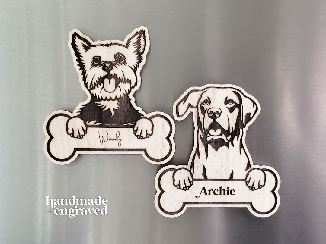 Custom Dog Magnet / Refrigerator Magnet / 240 Dog Breeds / Personalized ...