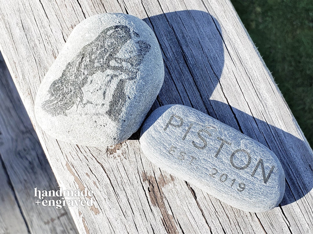 Engraved + Personalized River Rocks / Memorial Rocks / Namesake Rocks ...