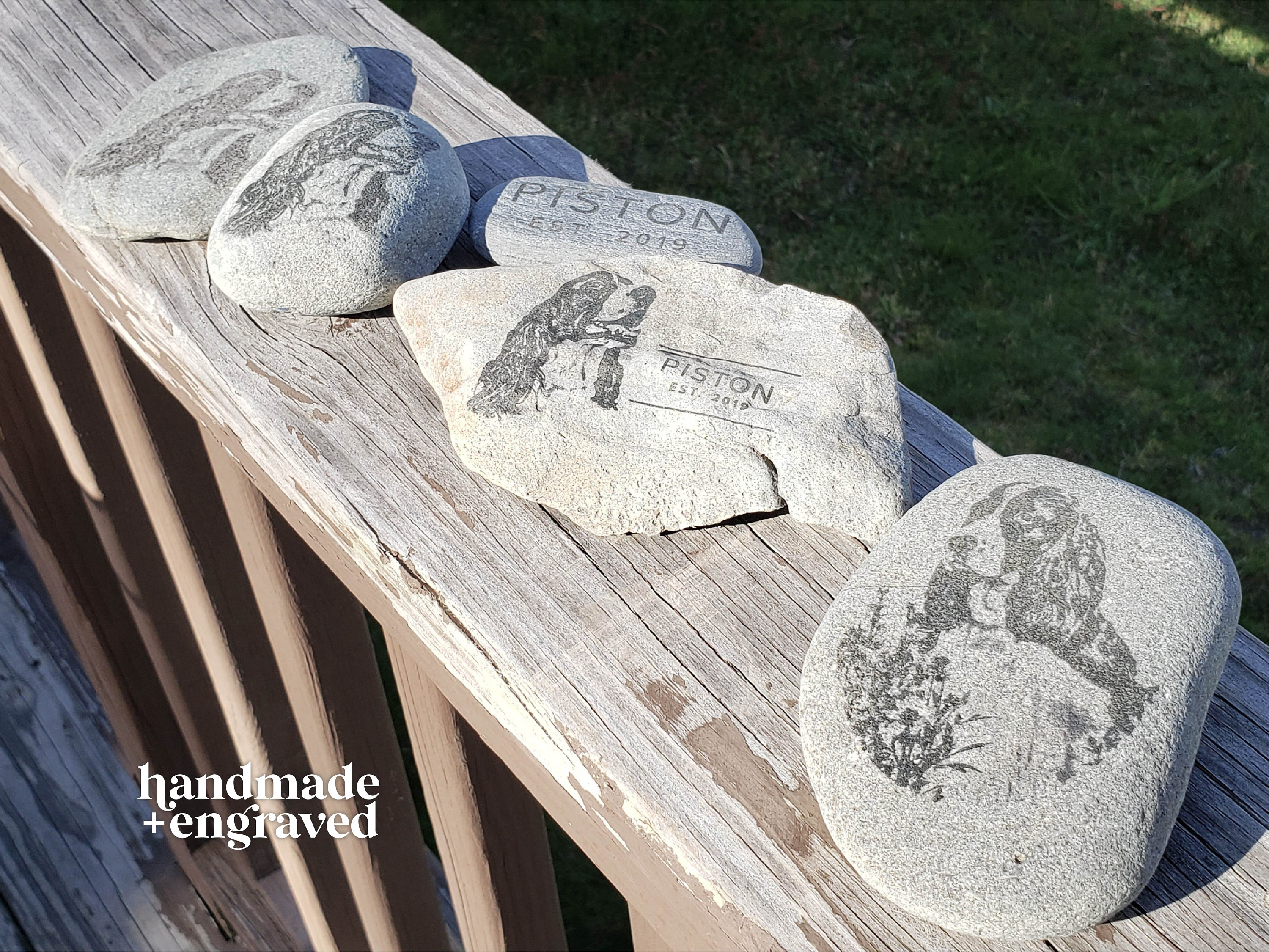Engraved + Personalized River Rocks / Memorial Rocks / Namesake Rocks ...