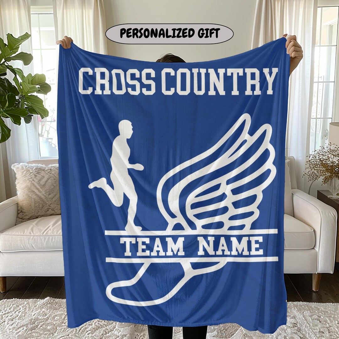 Personalized Cross Country Blanket,custom Name Cross Country Senior ...