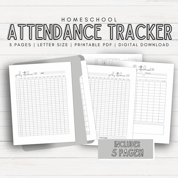 Homeschool Attendance Sheet - Etsy