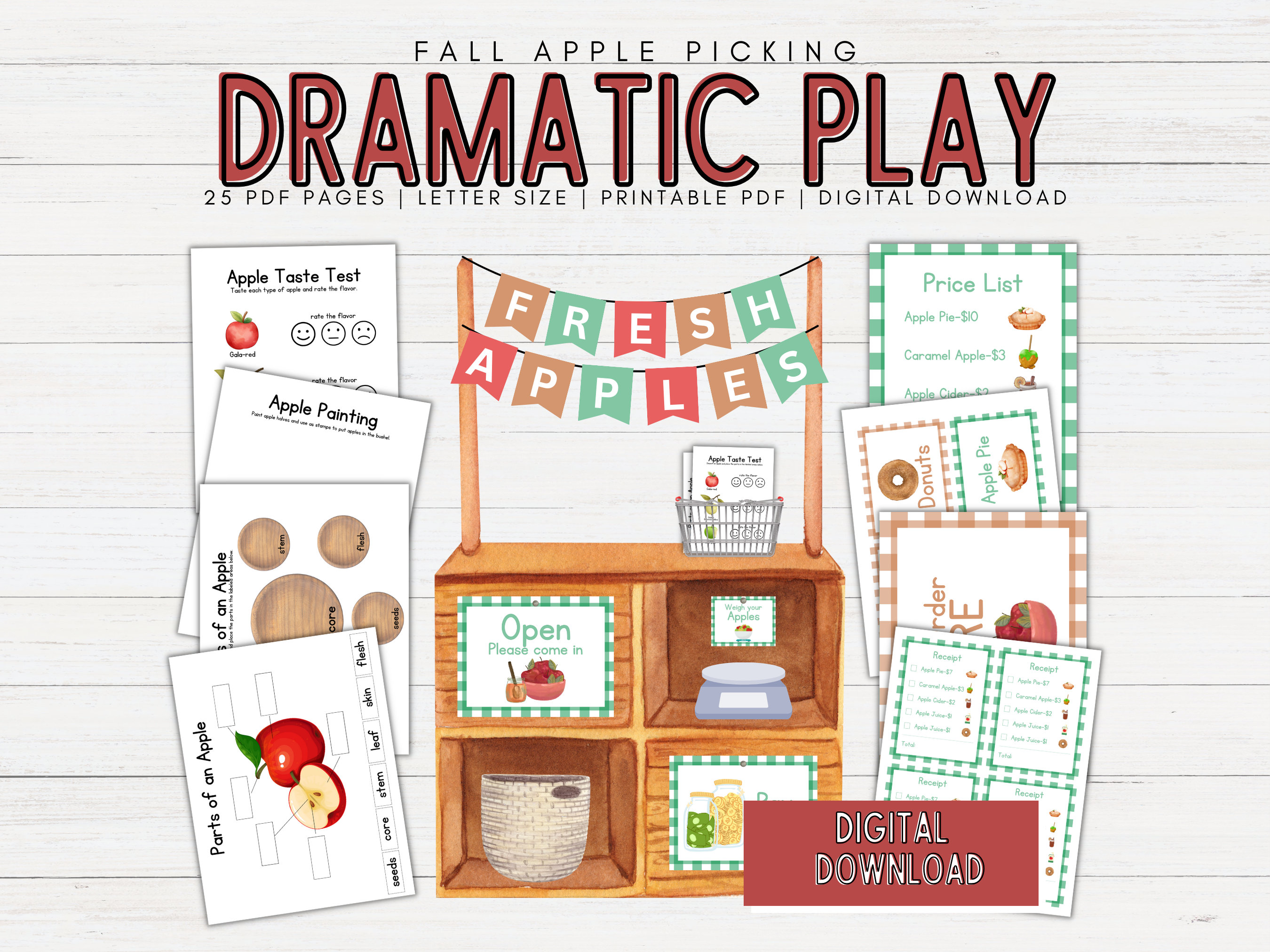 Dramatic Play Dramatic Play Printables Apple Orchard Dramatic Play ...