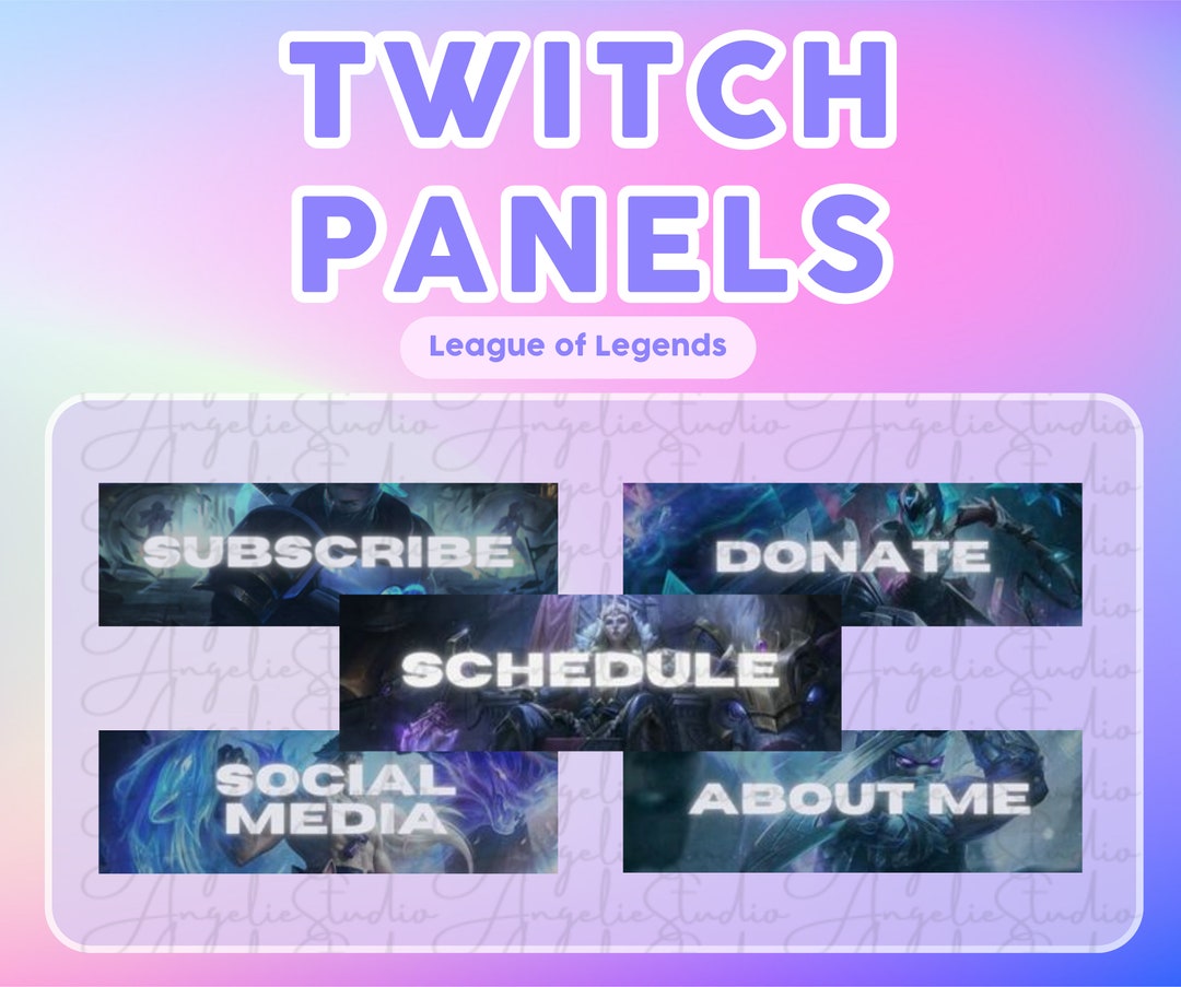Custom League of Legends Twitch Panels - Etsy