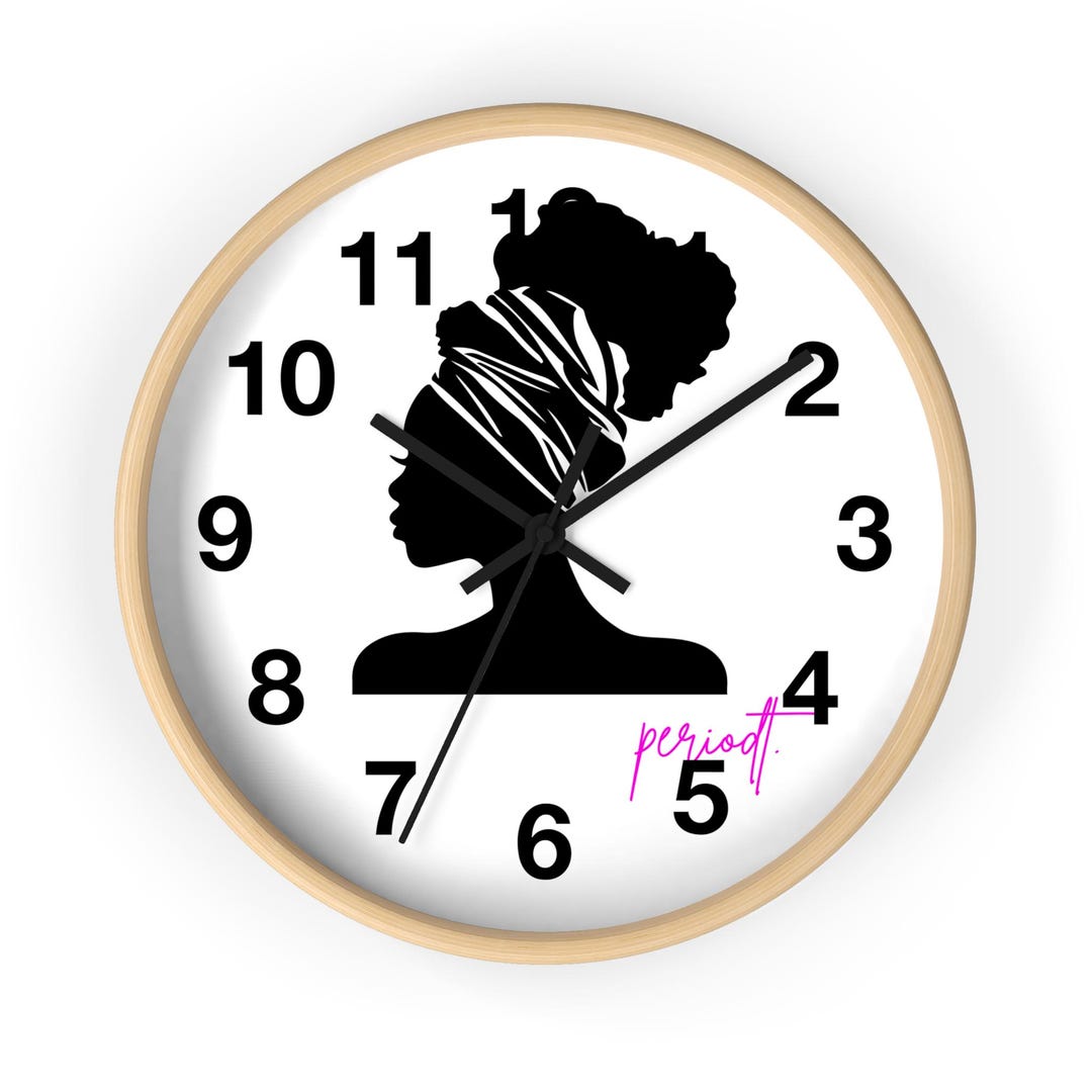 Empowering Black Woman Wall Clock - Unique Home Decor, Modern Art ...