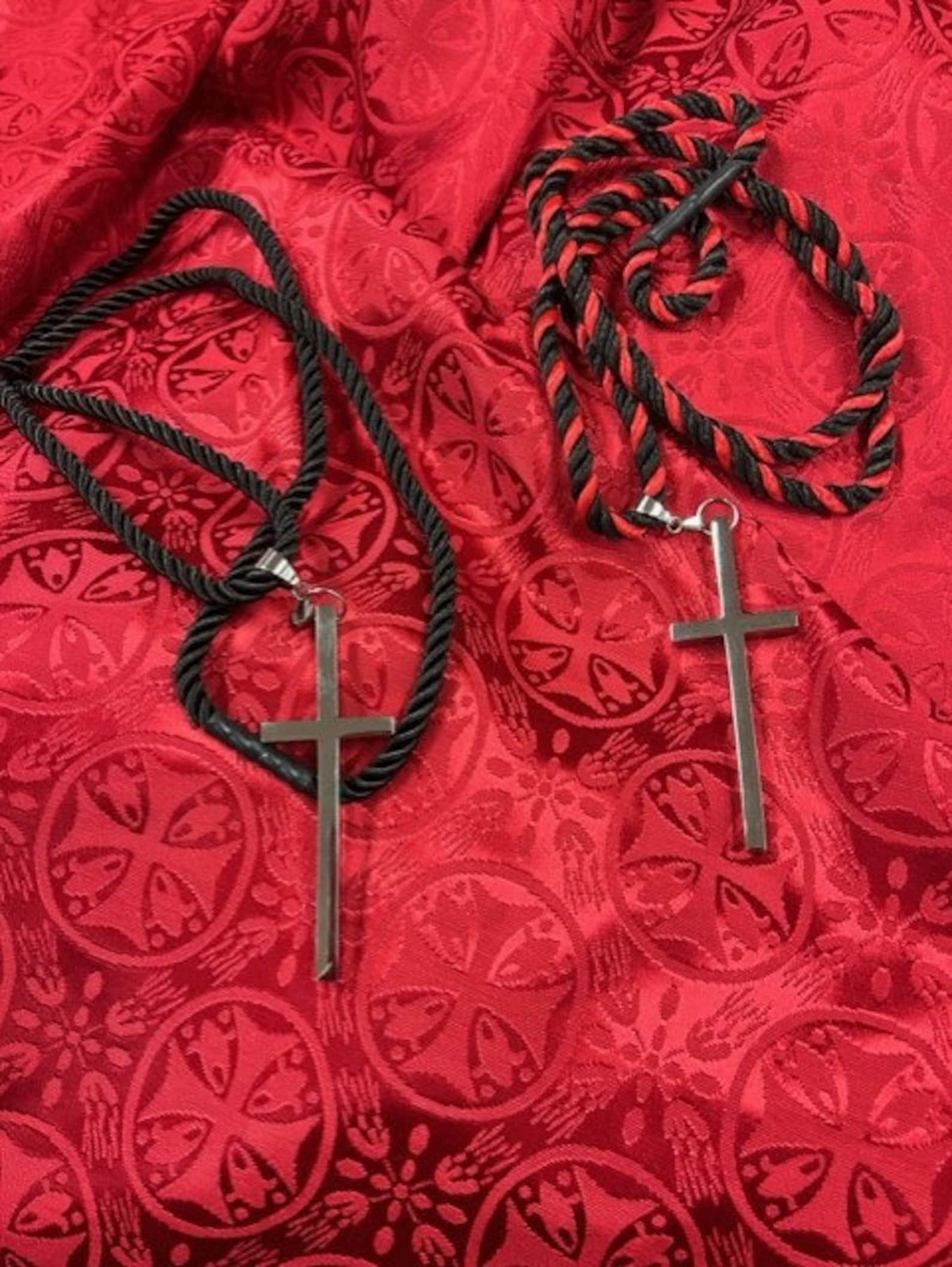 Pectoral Clergy Cross on Rope - Etsy