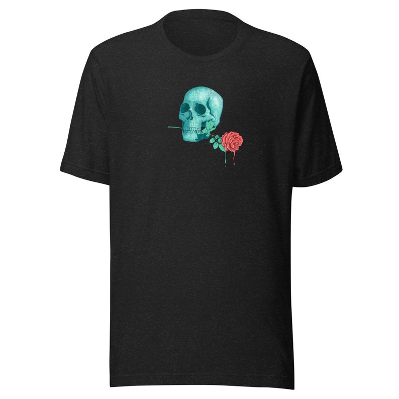 Skull and Rose Unisex T-shirt - Etsy