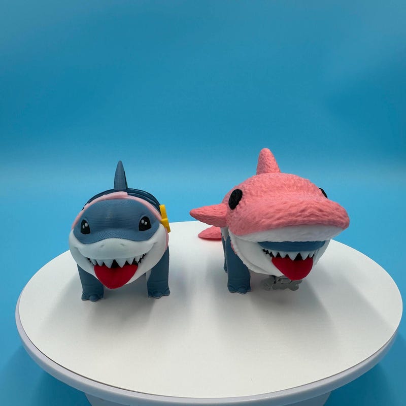 Jeff the Land Shark Figure - Etsy