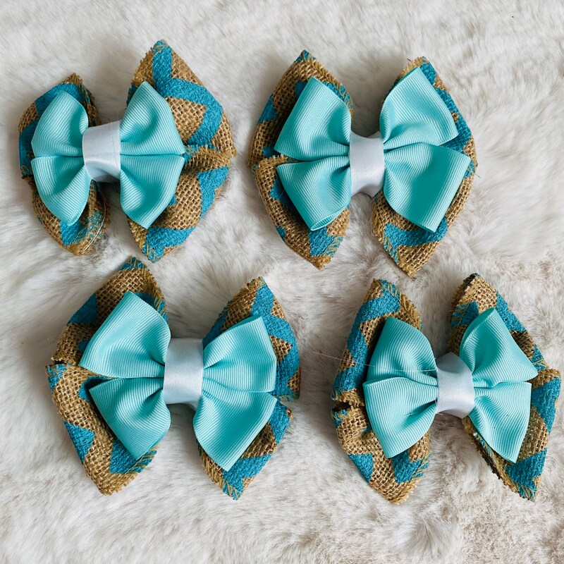 Burlap and Chevron - Etsy