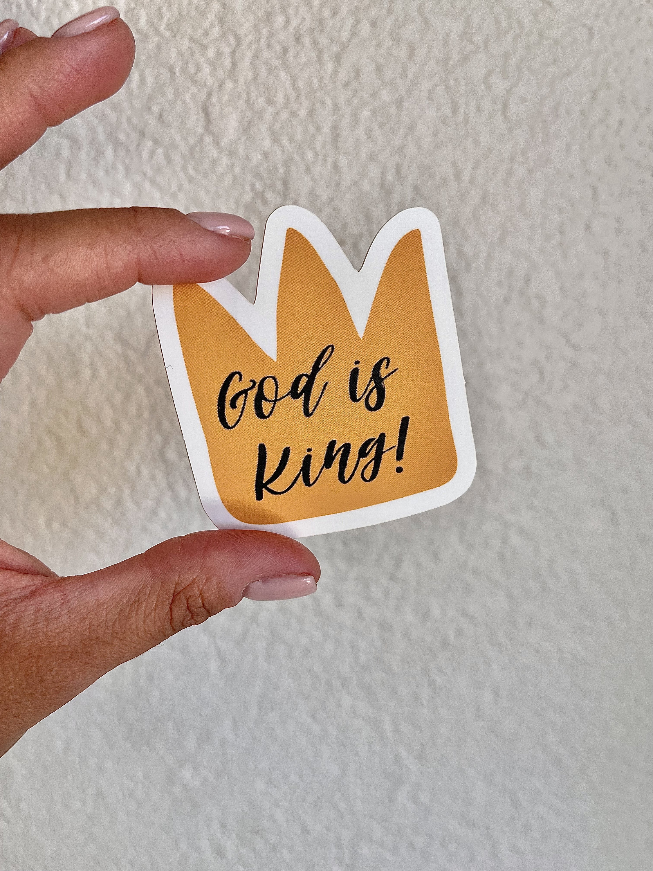 God is King Die Cut Vinyl Sticker, Religious Sticker, Faith Sticker ...