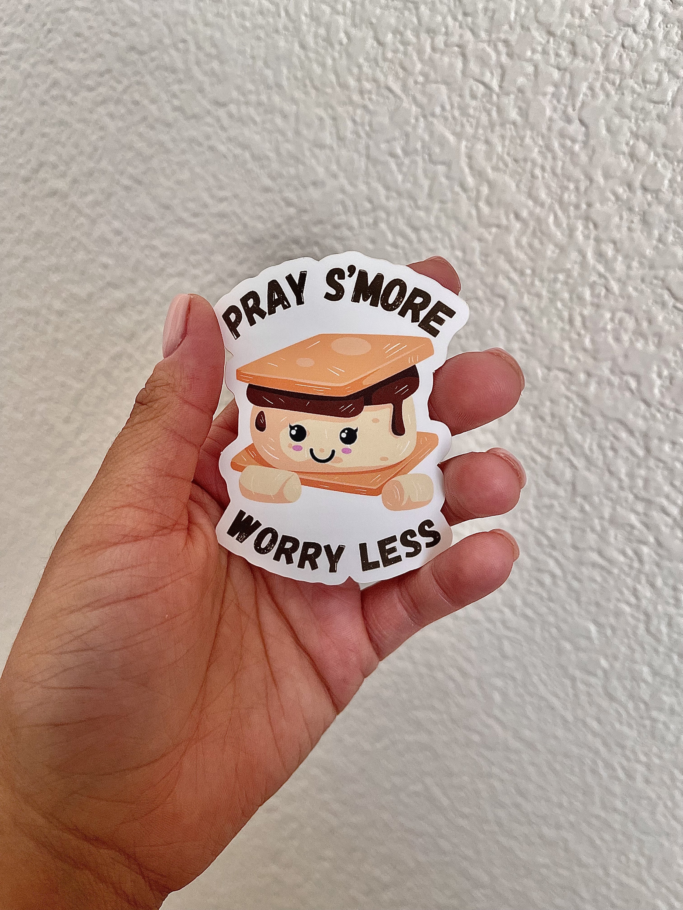 Pray Smore Worry Less Die Cut Vinyl Sticker, Religious Sticker, Faith ...