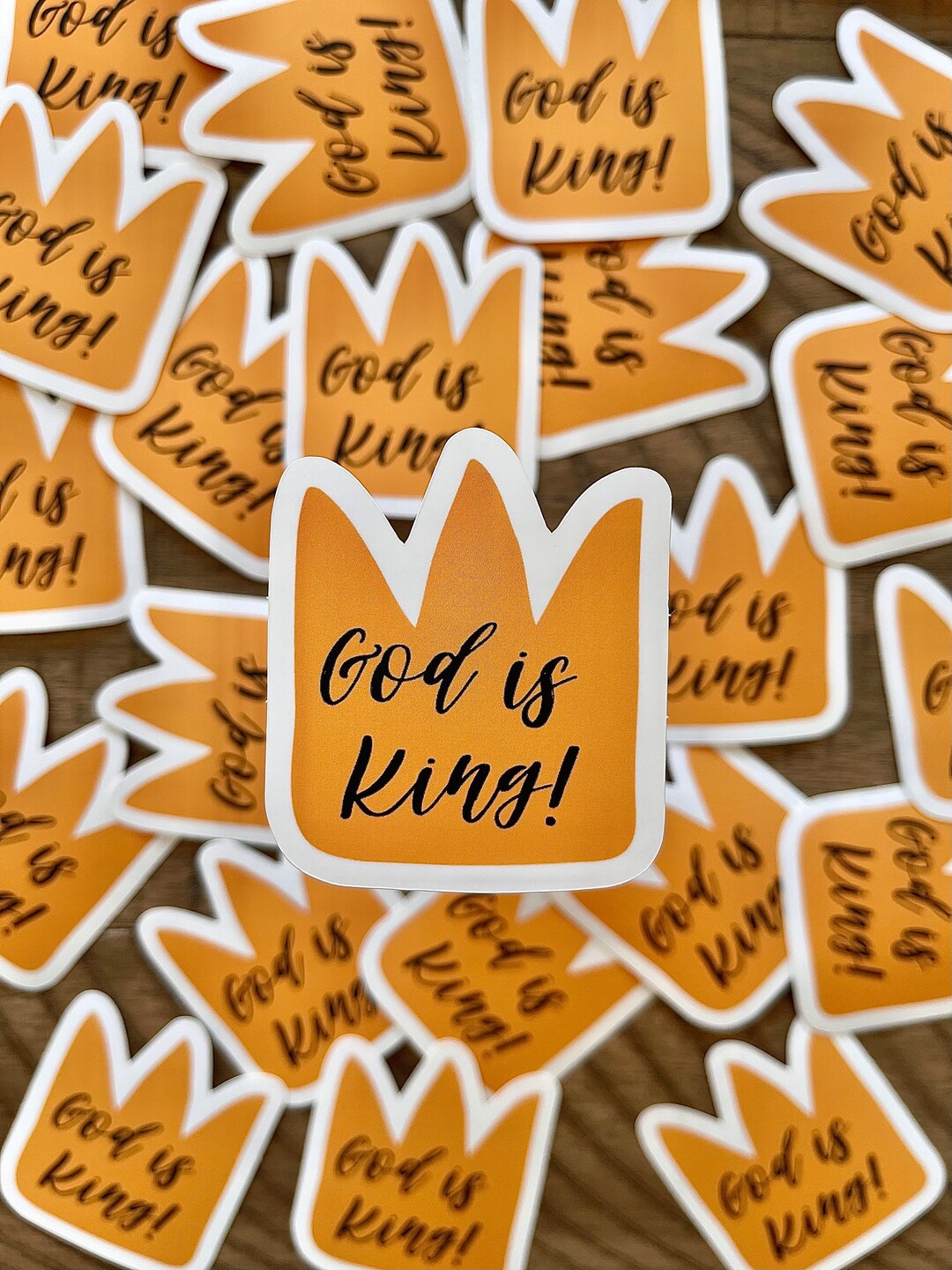 God is King Die Cut Vinyl Sticker, Religious Sticker, Faith Sticker ...
