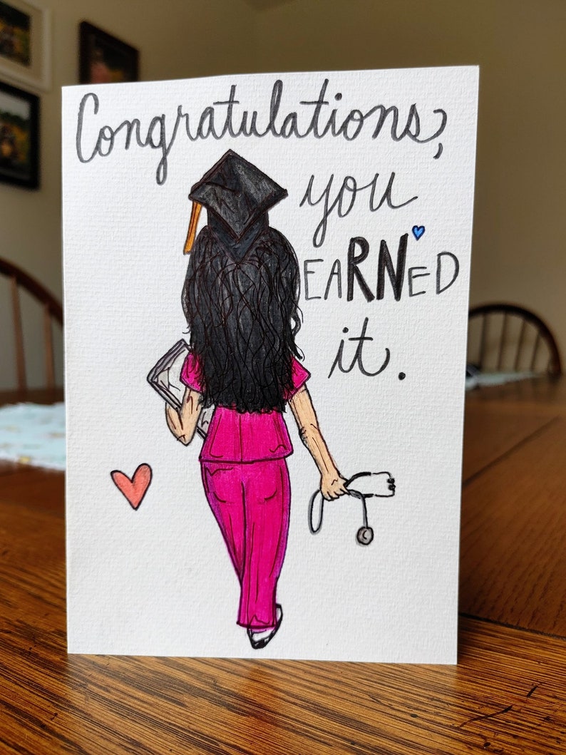 Nursing School Graduate Congratulations Card - Etsy