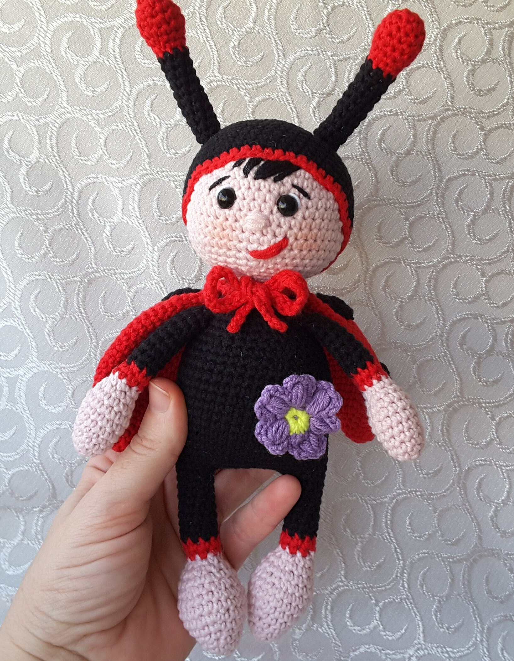 CROCHET PATTERN Ladybird Toy Pattern Amigurumi Toy Pattern Easy Insect ...