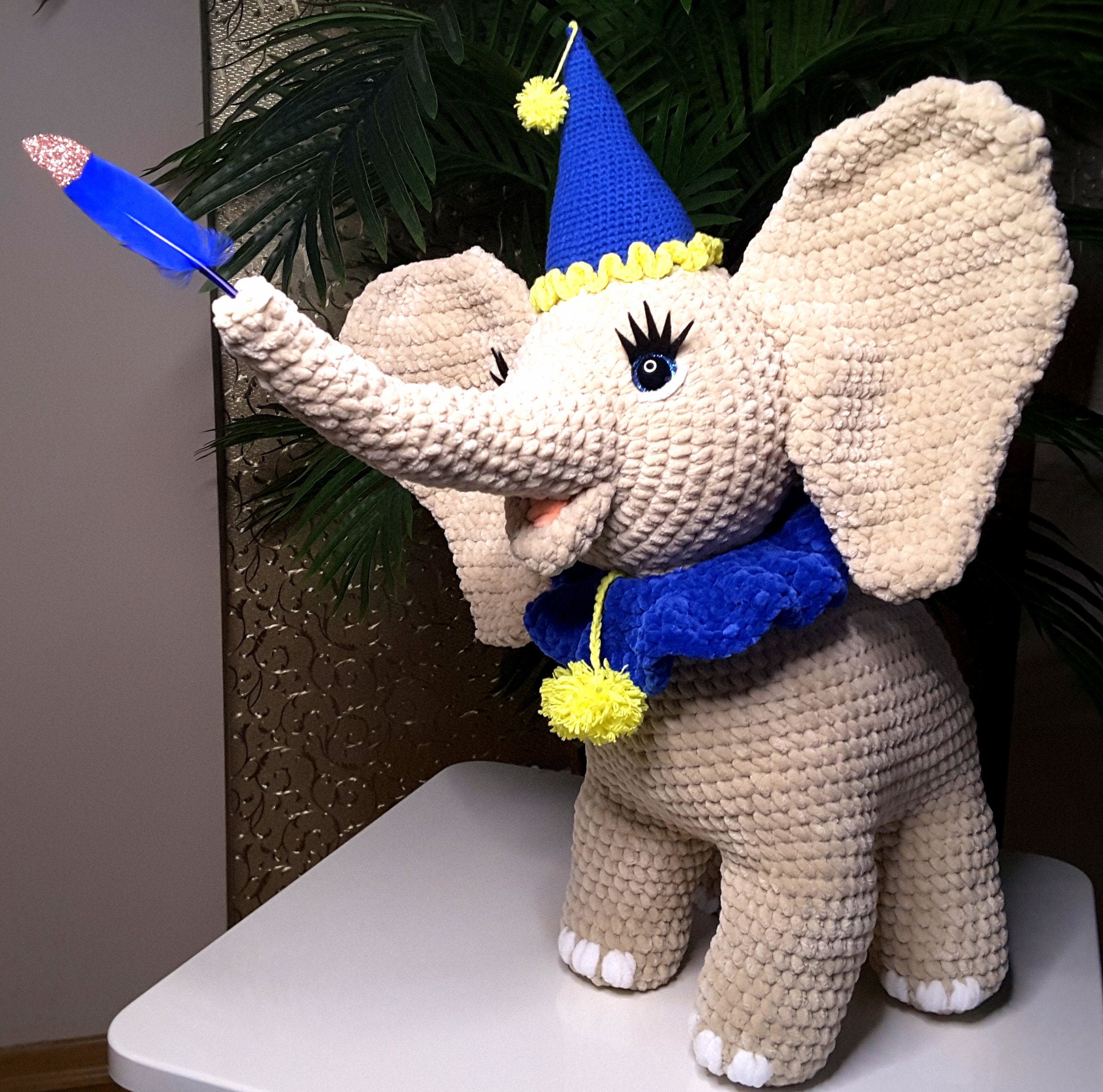 CROCHET PATTERN Elephant Toy Pattern Amigurumi Animal Pattern Stuffed ...
