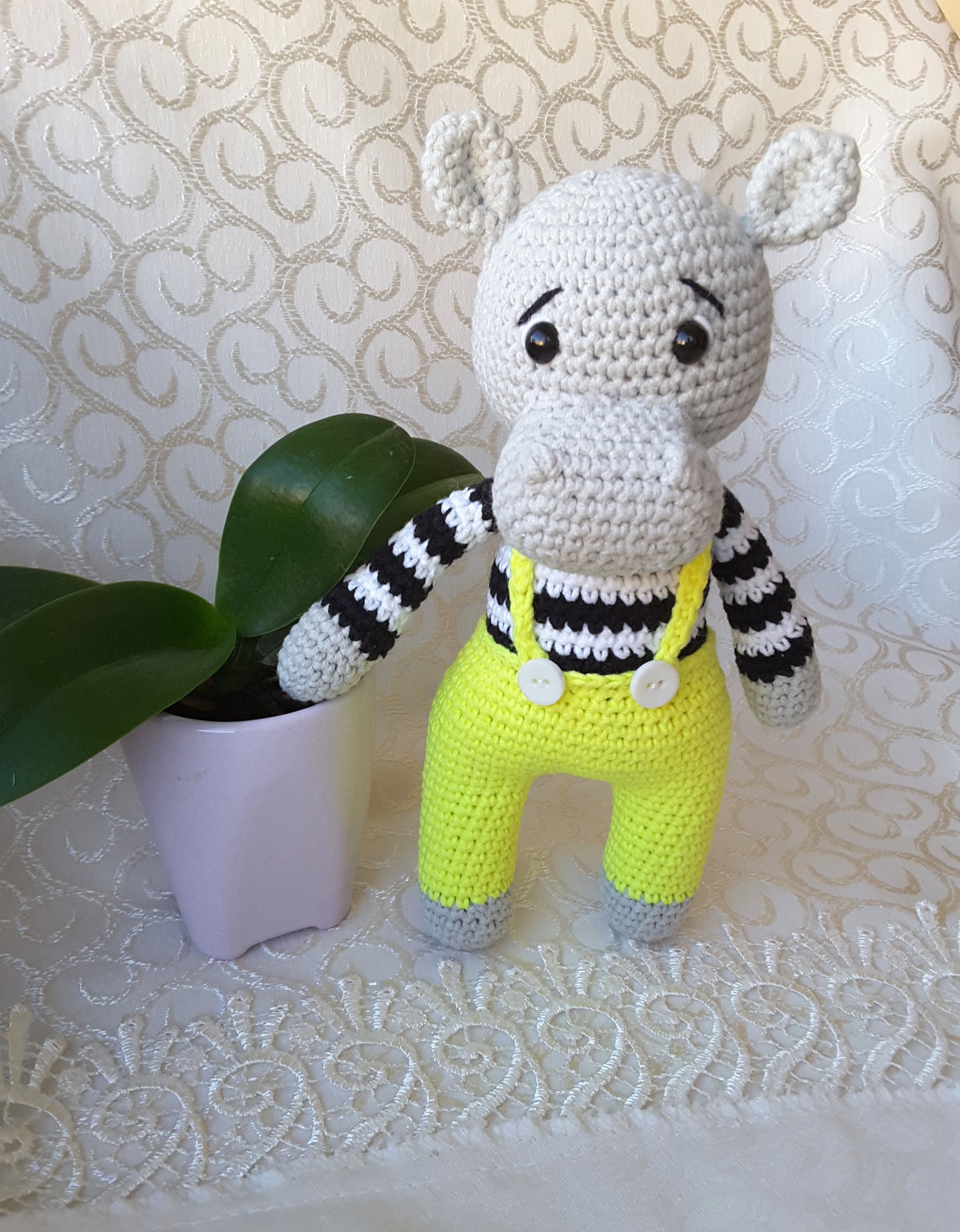 CROCHET PATTERN Hippo Toy Pattern Amigurumi Animal Pattern Stuffed Toy ...