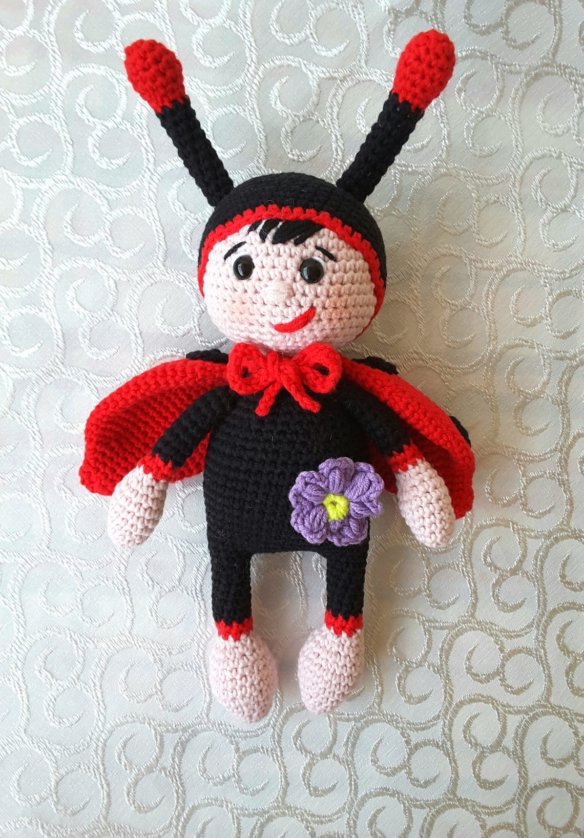 CROCHET PATTERN Ladybird Toy Pattern Amigurumi Toy Pattern Easy Insect ...