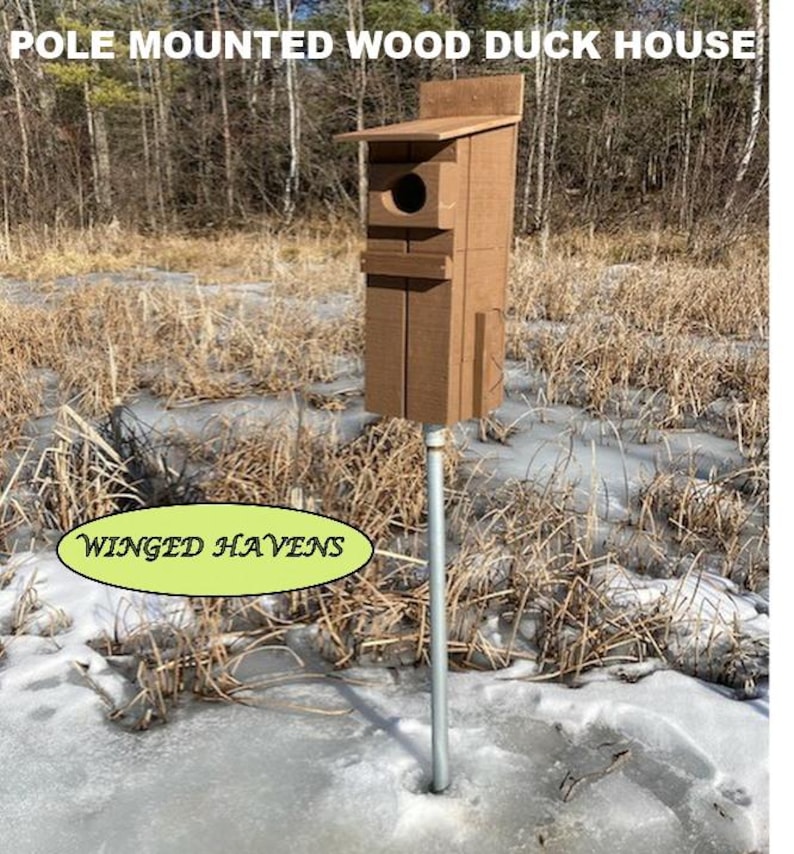 Wood Duck House Pole Mounted Plan DIY Digital Download Pattern by ...