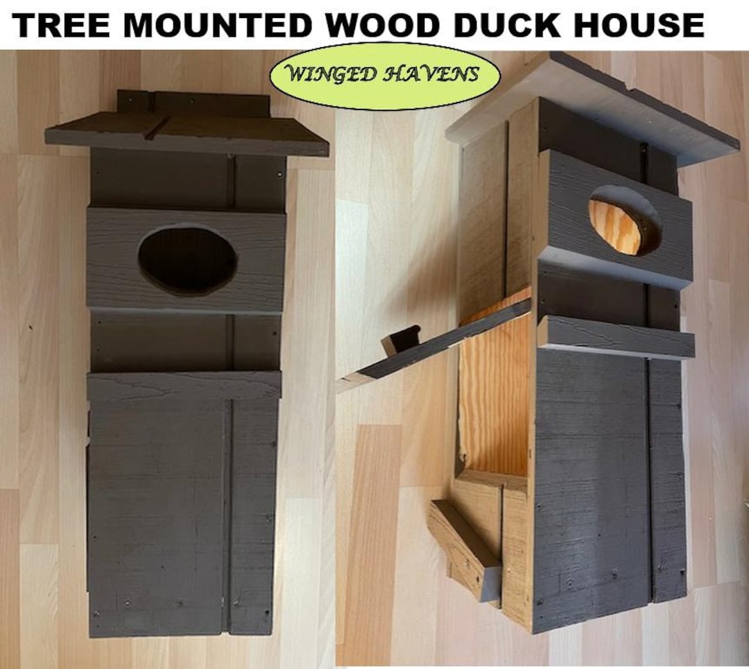 Wood Duck House Tree Mounted Pattern Digital PDF Pattern by Winged ...