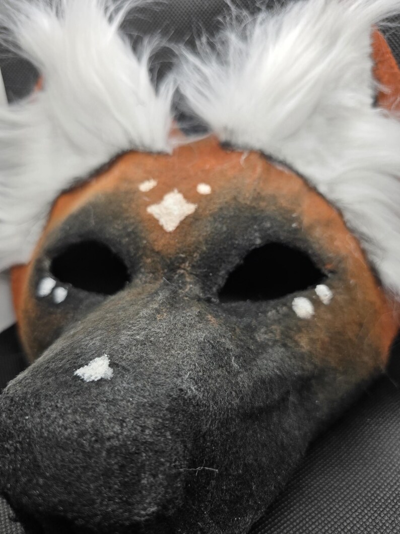Therian Maned Wolf Mask / Maned Wolf Inspired Mid to High-quality ...