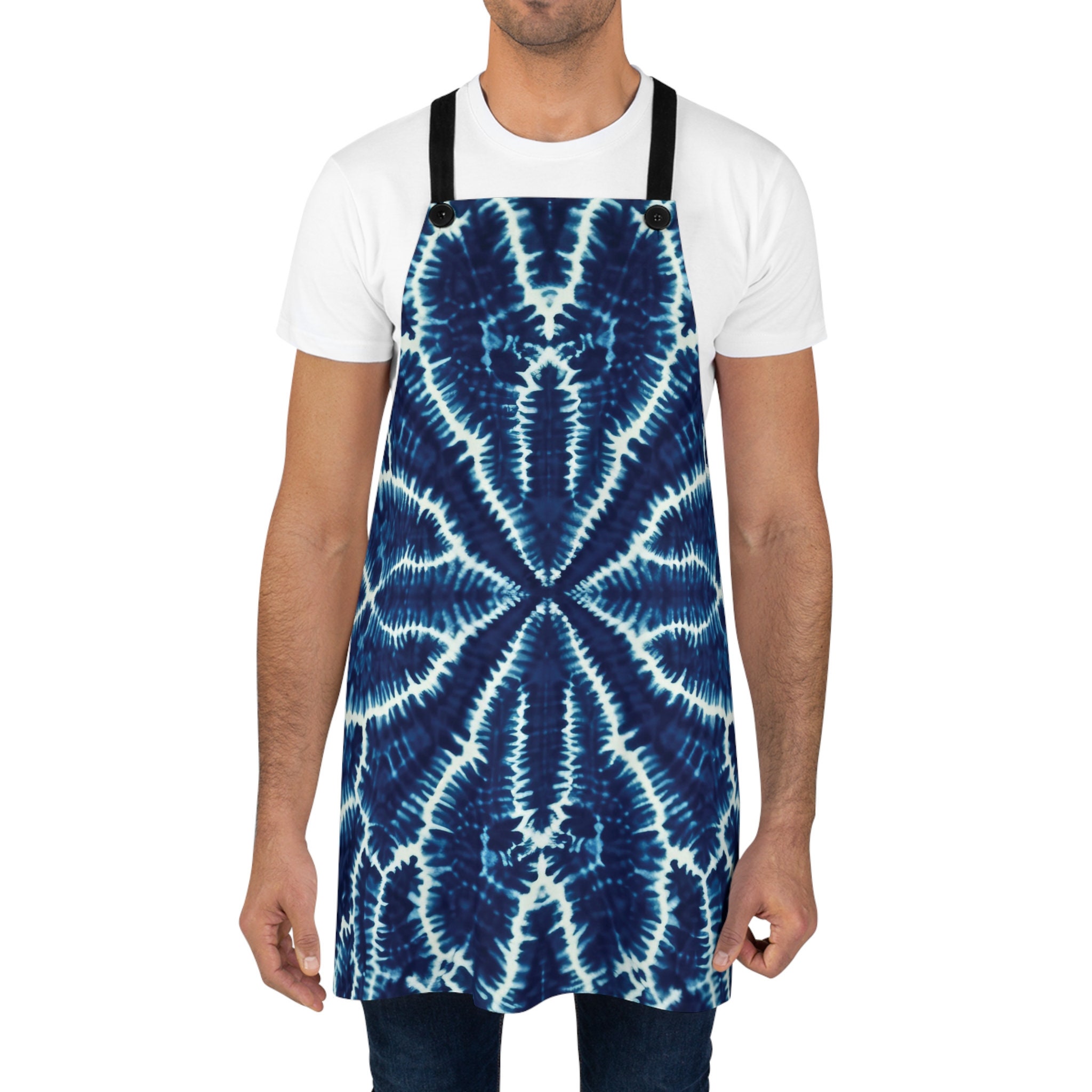 Shibori Tie Dye Apron. Japanese Tie Dye Inspired Apron. Great Stylish ...
