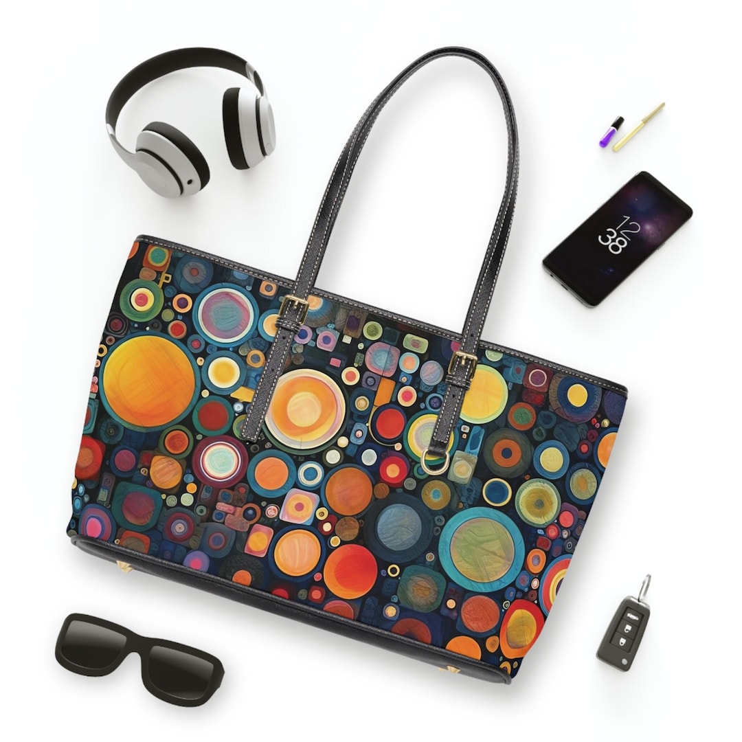 Effervescent Modern Art Faux Leather Shoulder Bag, This Great Bag ...