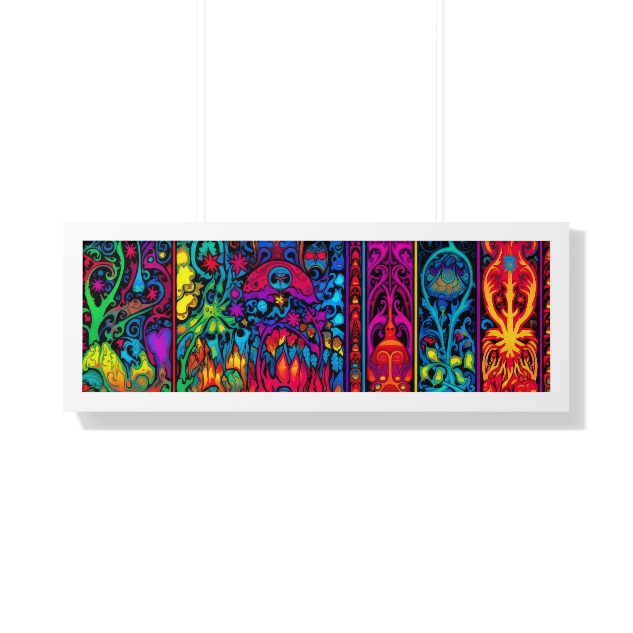 Black Light Style Psychedelia Poster, Enchanting Harmonies: Mesmerizing ...