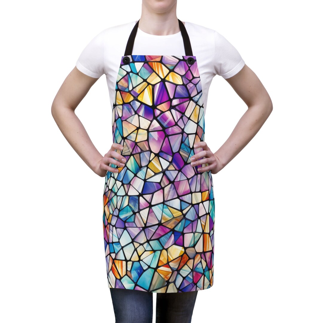 Purple Mosaic Print Apron. Great Color and Depth. Perfect for the Grill ...