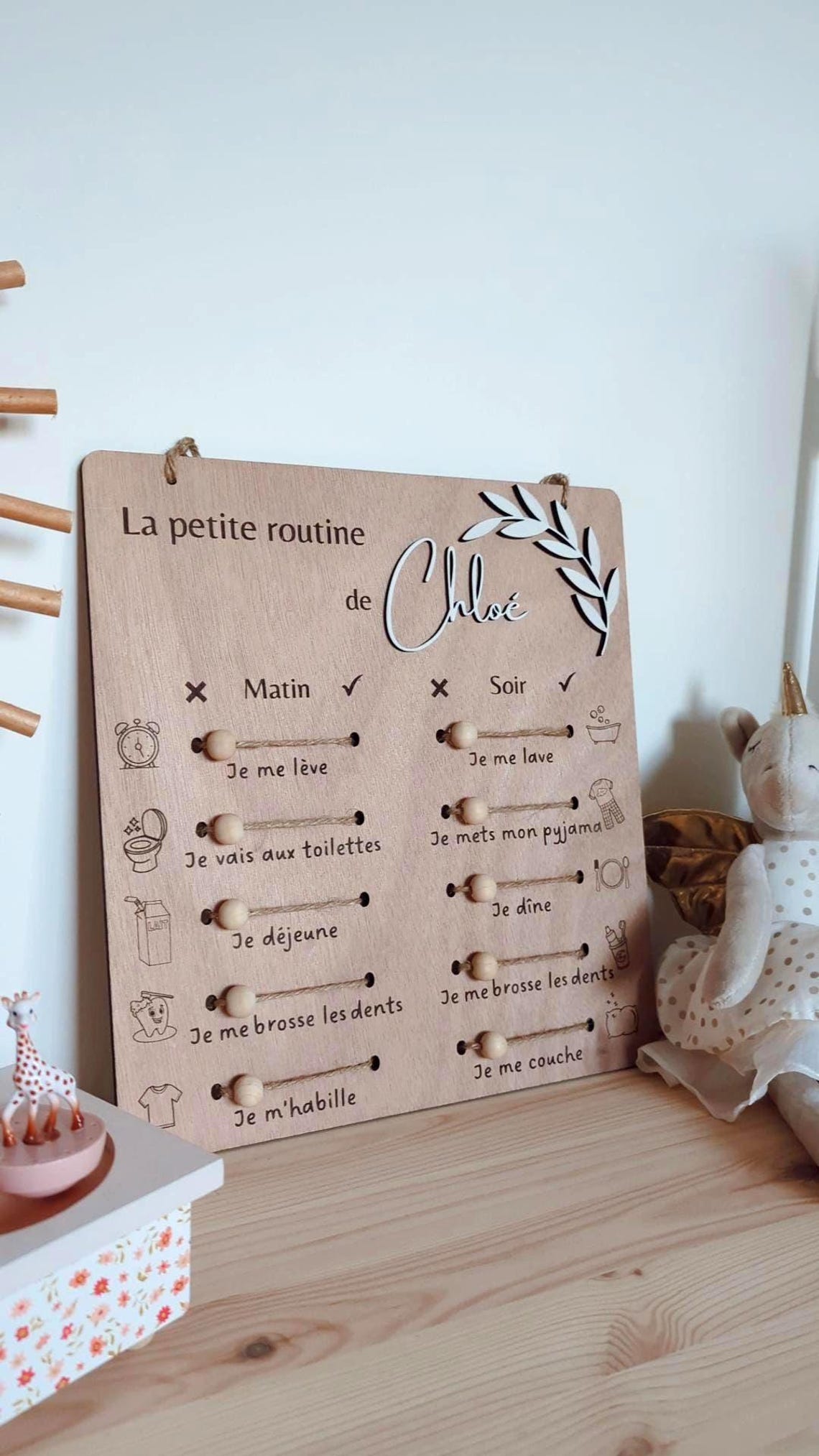 Children's Daily Routine Panel - Etsy