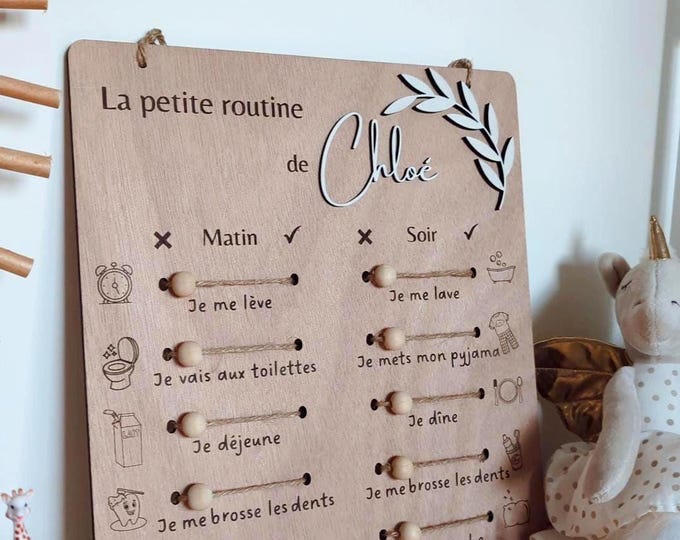 Children's Daily Routine Panel - Etsy