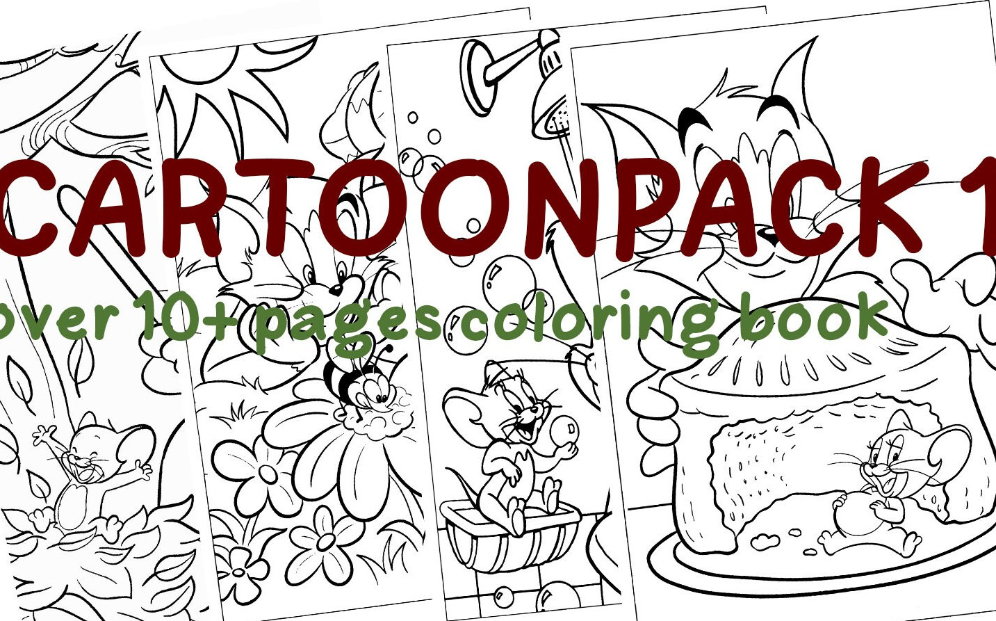 20+ Coloring Pages Cartoon for Kids of All Ages. PDF Download. - Etsy