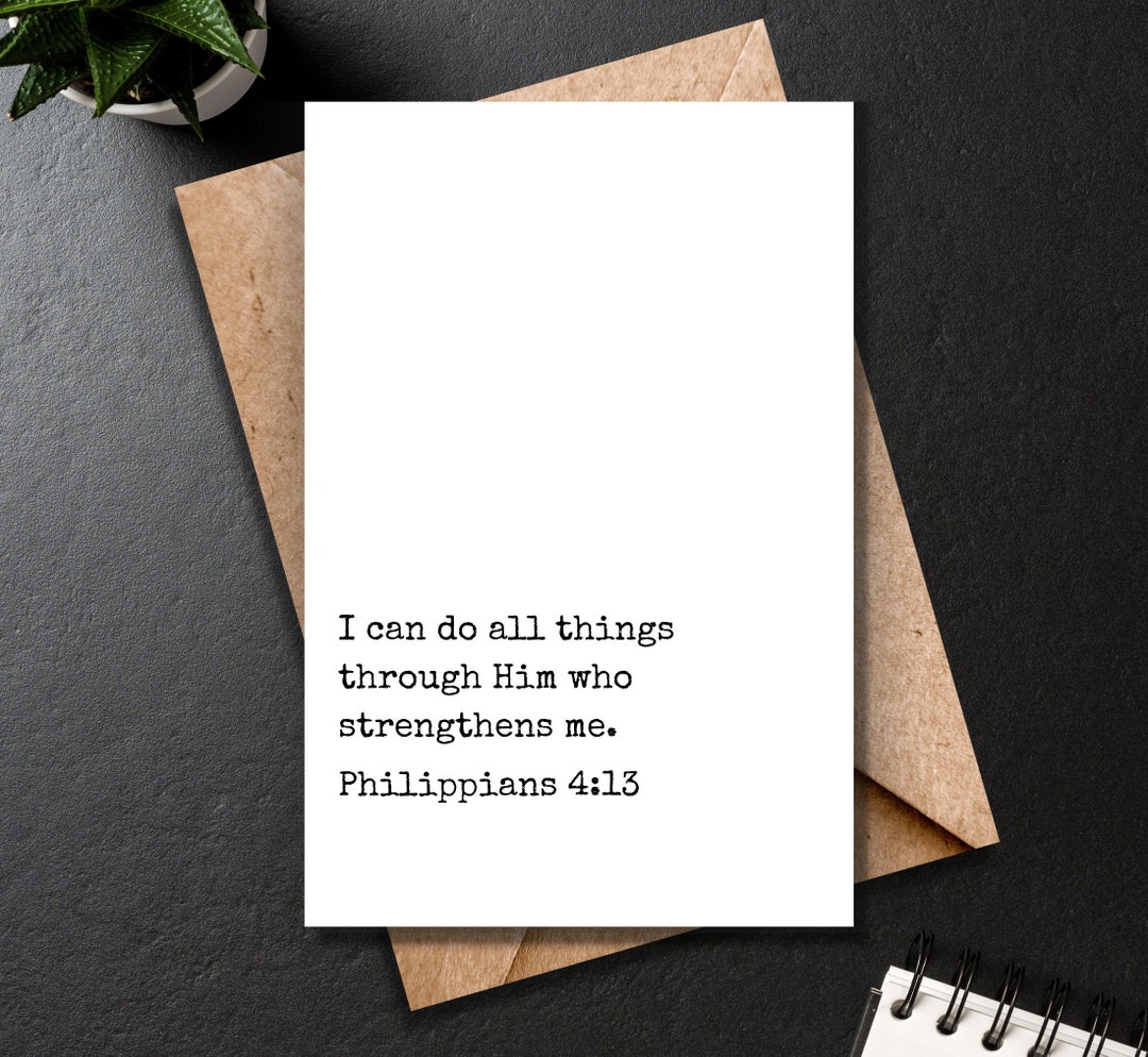 I Can Do All Things Through Christ - Phil 4:13 - Encouragement ...