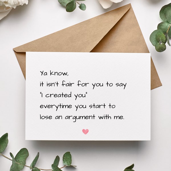 Funny Argument Card - Etsy