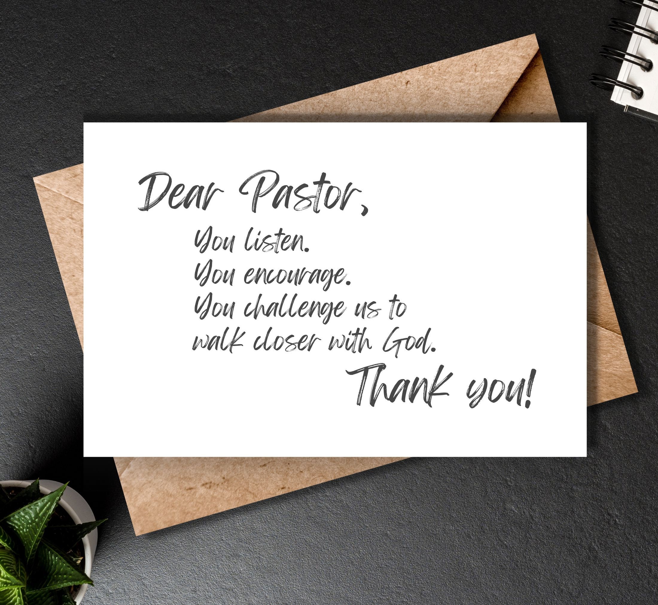 Pastor, You Listen, Encourage, Challenge Us Pastor Appreciation Thank ...