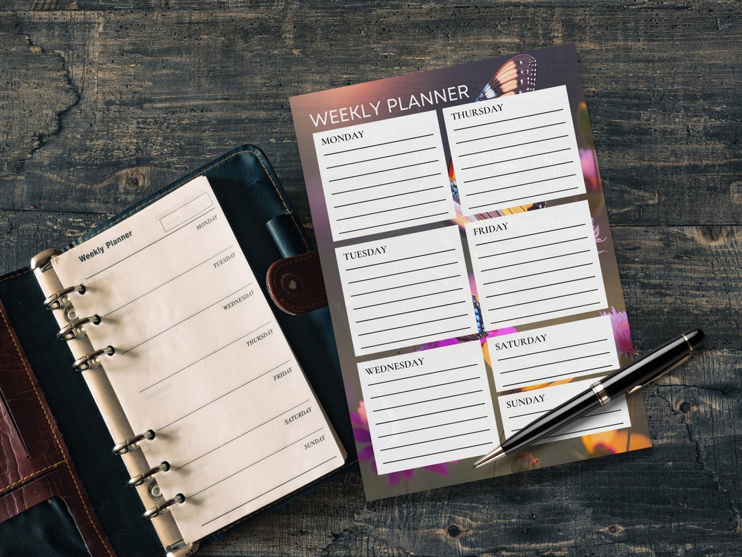 Customizable Printable Planner Tailor Your Schedule, Track Your ...