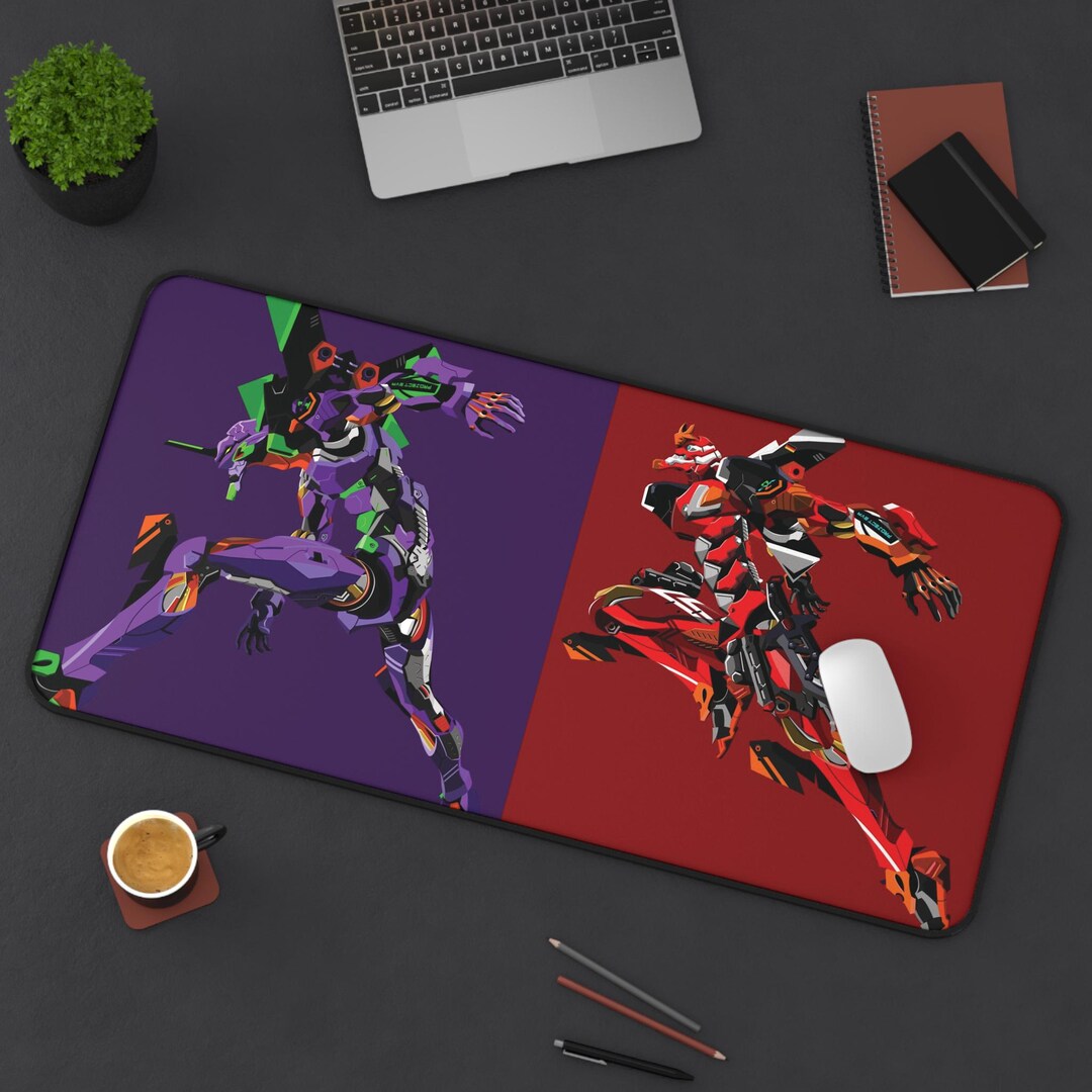 Eva 01, Anime, Eva 02, Evangelion, Robots, Mousepad, Desk Mat, Play Mat ...