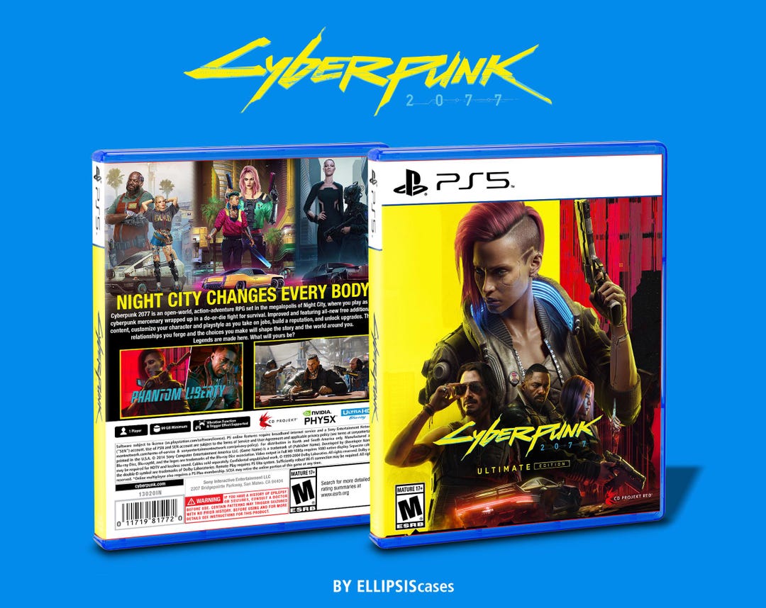 Cyberpunk 2077 V.2 PS5 Box Art ONLY - Etsy