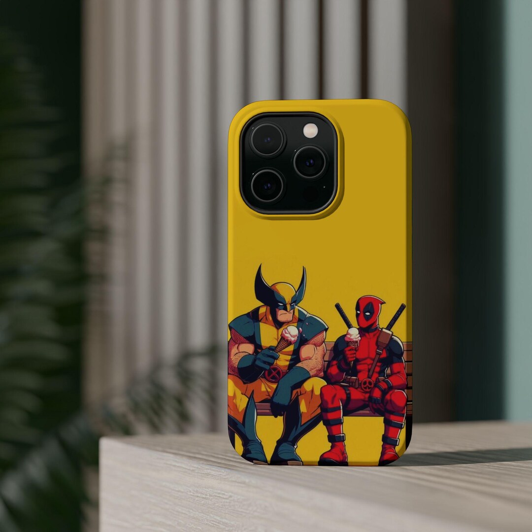 Deadpool and Wolverine W/ Ice Cream Magnetic Tough Cases - Etsy UK