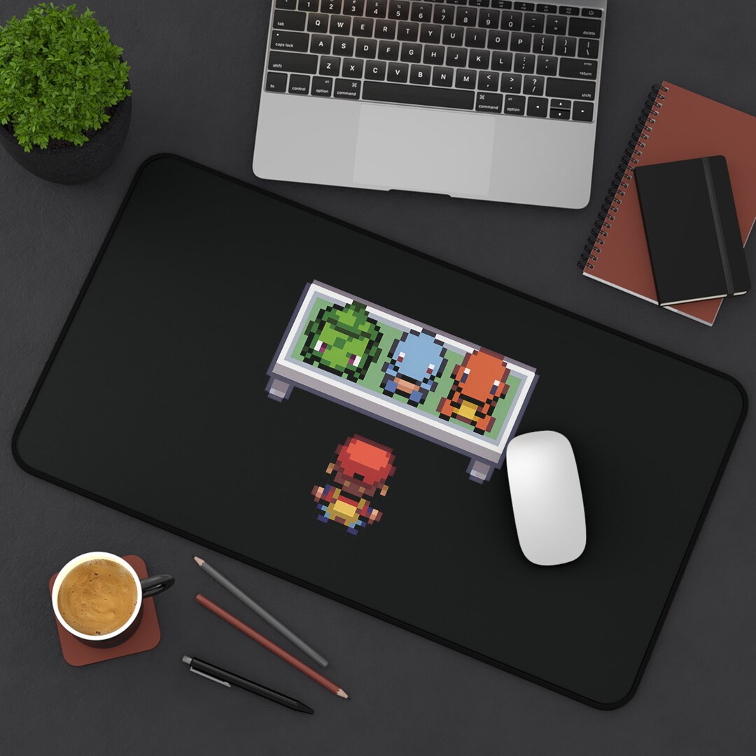 Starters Charmander, Squirtle, Bulbasaur Desk Mat - Etsy