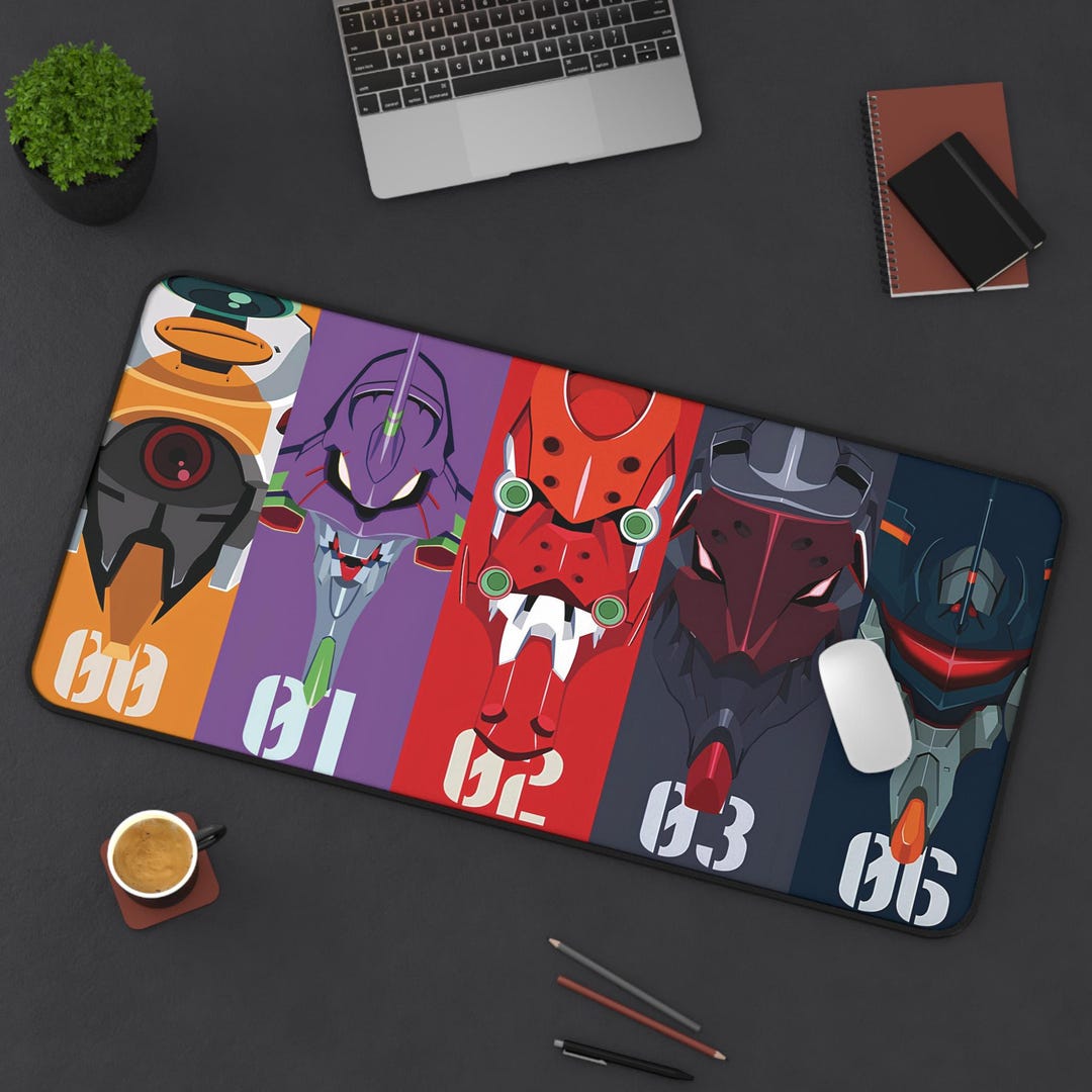 Evangelion Units, 00, 01, 02, 03, 06 Mouse Pad, Desk Mat, Play Mat - Etsy
