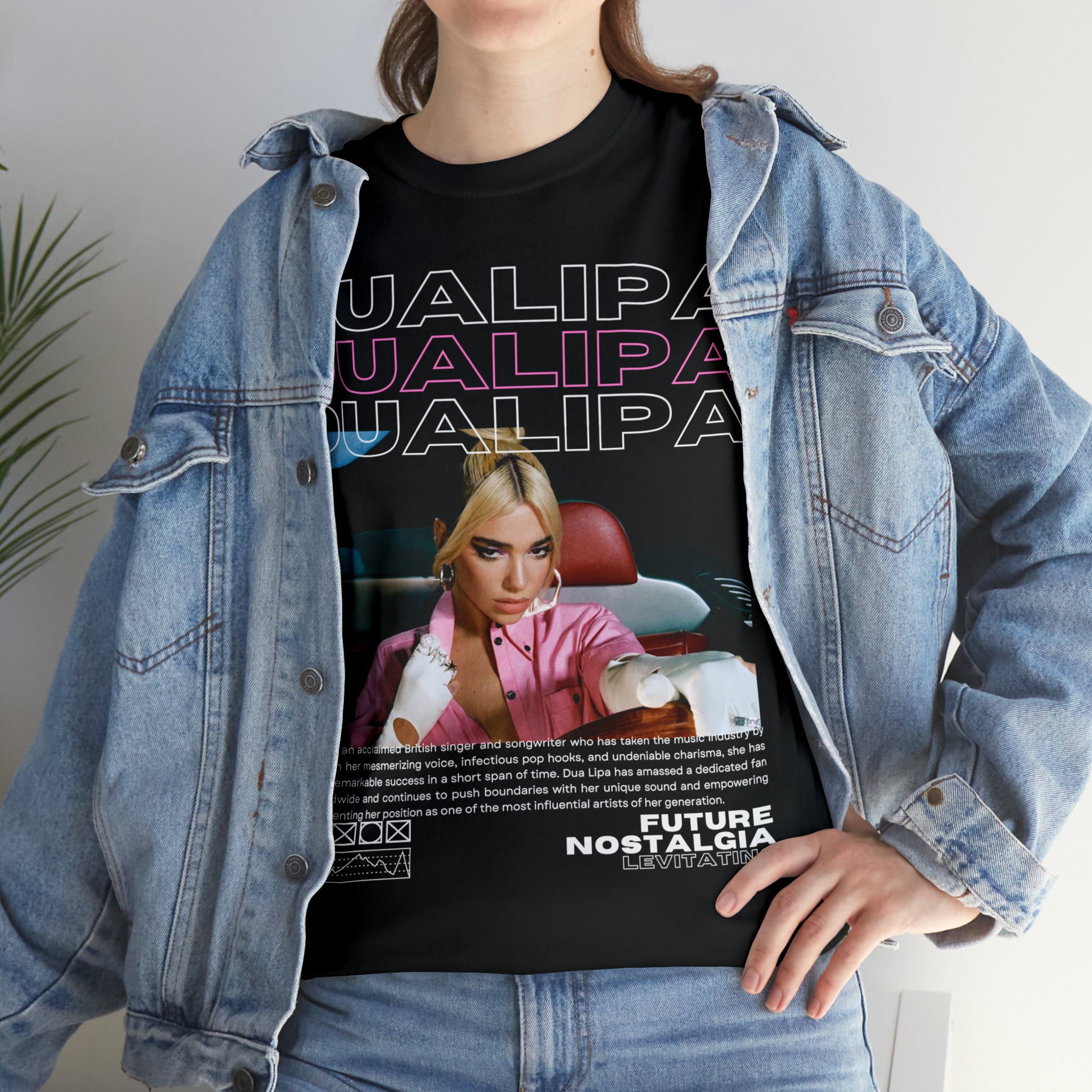 Camiseta Dua Lipa Cantante 2023 Dua Lipa Tour 2023 Merch Para Hombre Mujer