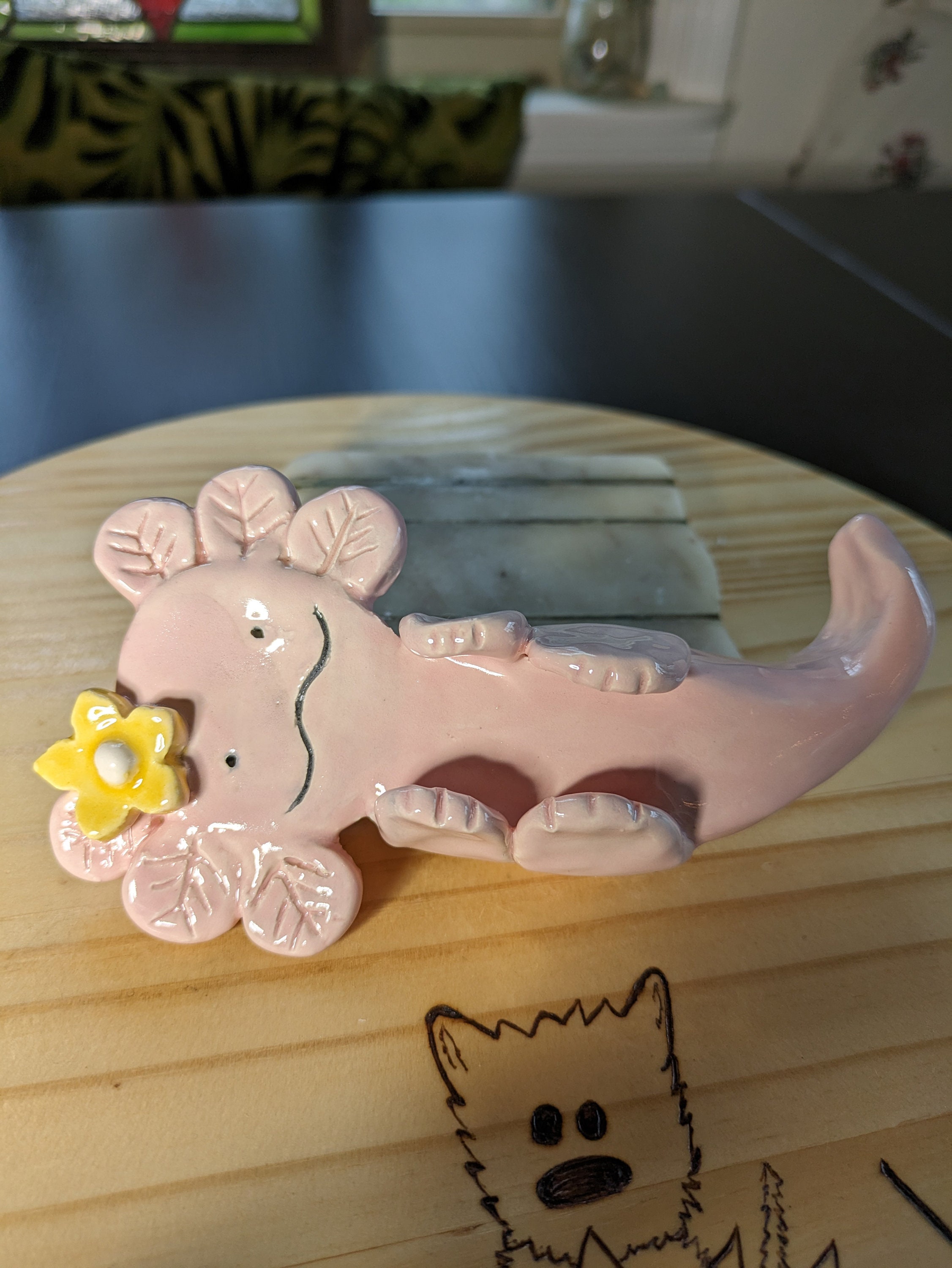 Ariel Axolotl Sculpture Hand Made Ceramic OOAK Figurine Mud Baby - Etsy