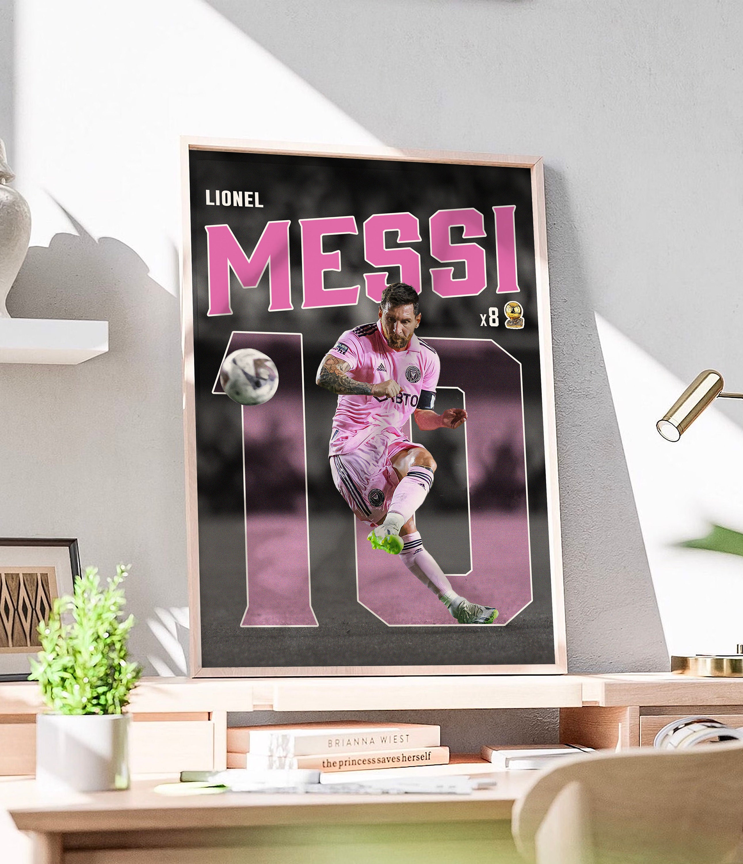 Lionel Messi poster, Inter Miami print, Football sold by Wobble Sallow ...