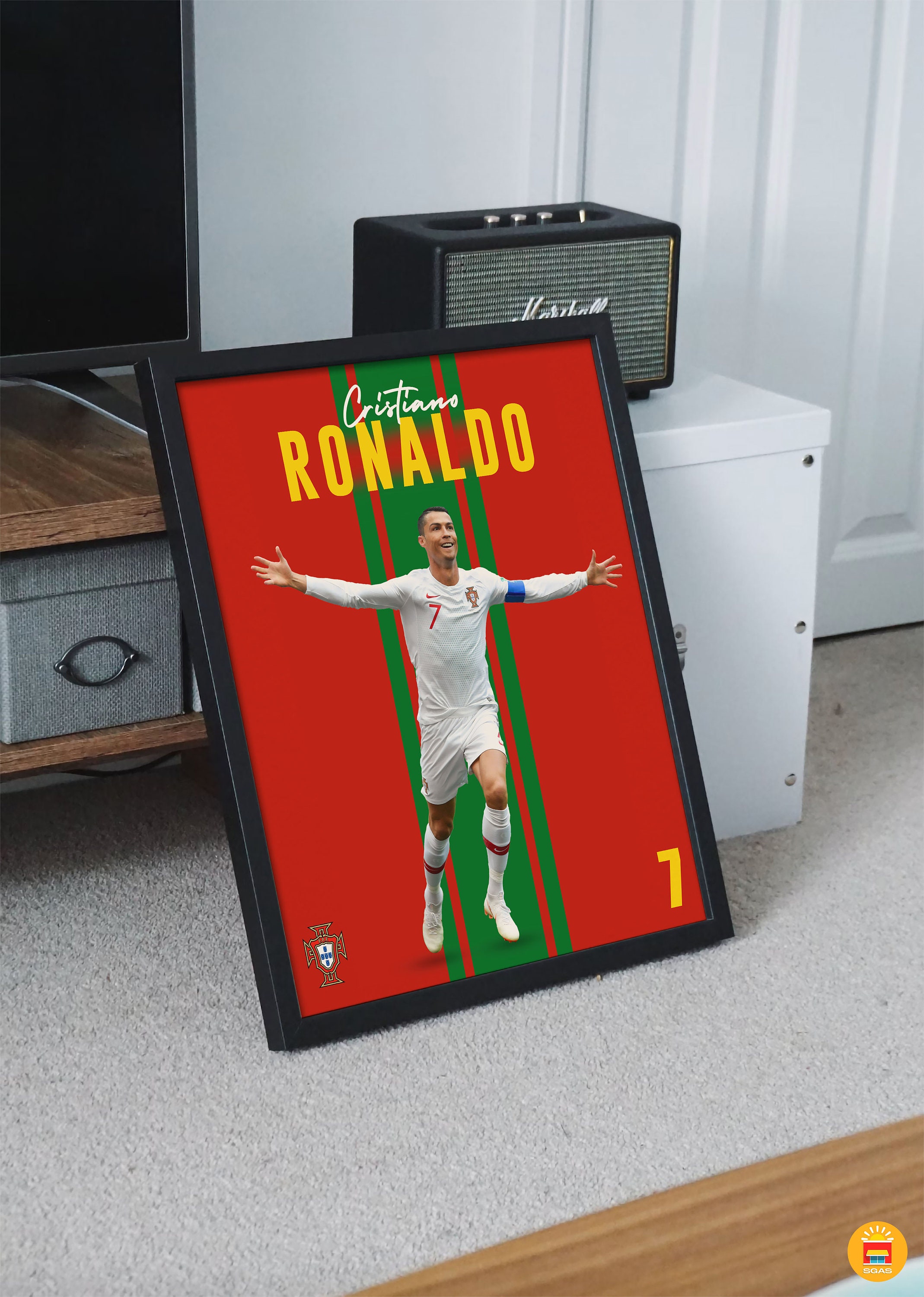 Ronaldo Poster, Cristiano Ronaldo Printable Poster, Soccer poster ...